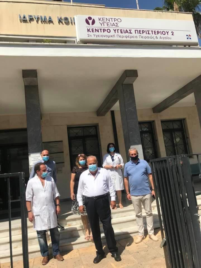 Η Διοικούσα επιτροπή επισκεύθηκε το 2ο ΚΕΝΤΡΟ ΥΓΕΙΑΣ ΠΕΡΙΣΤΕΡΙΟΥ