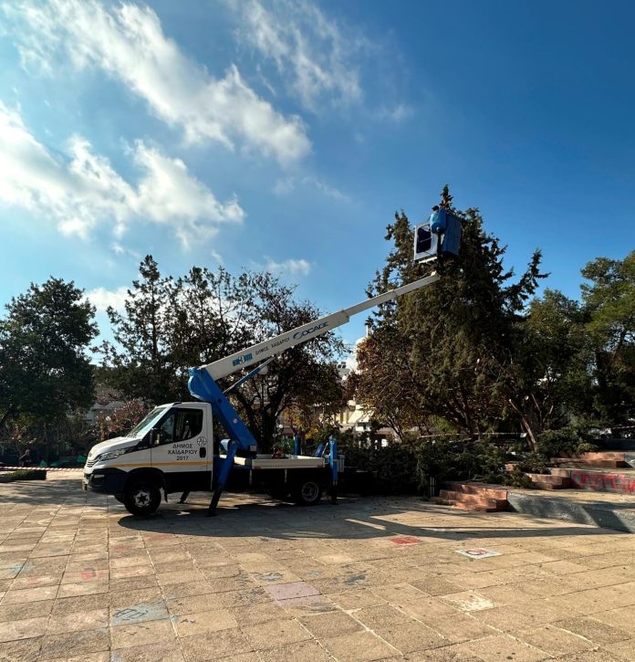 Φύτευση νέων δέντρων σε αντικατάσταση ξερών και επικίνδυνων στο Χαϊδάρι